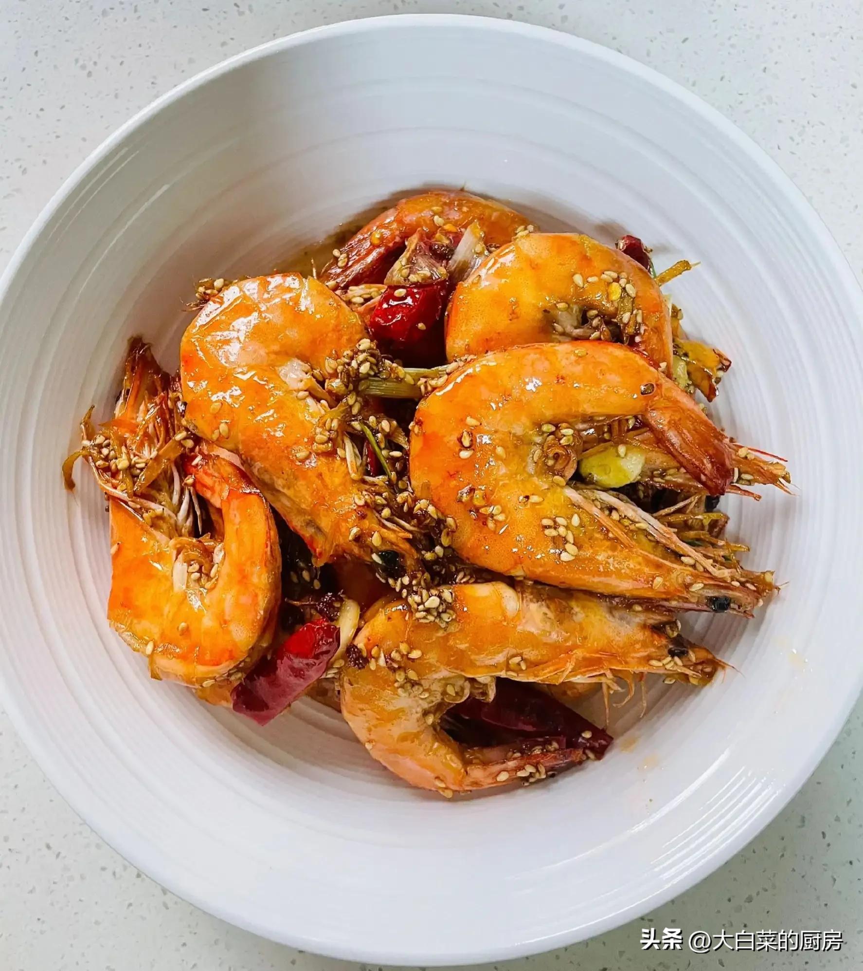 I just made a dry pot shrimp, I didn't expect the taste to be so ...