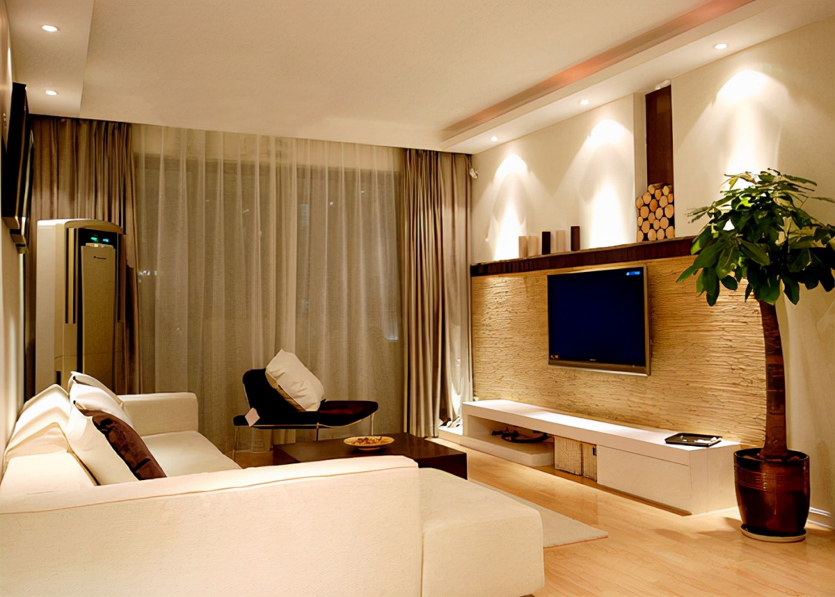 The general decoration style of the living room introduces the general ...