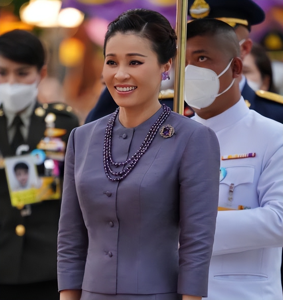 44-year-old Suthida is the orthodox, attending the coronation ...