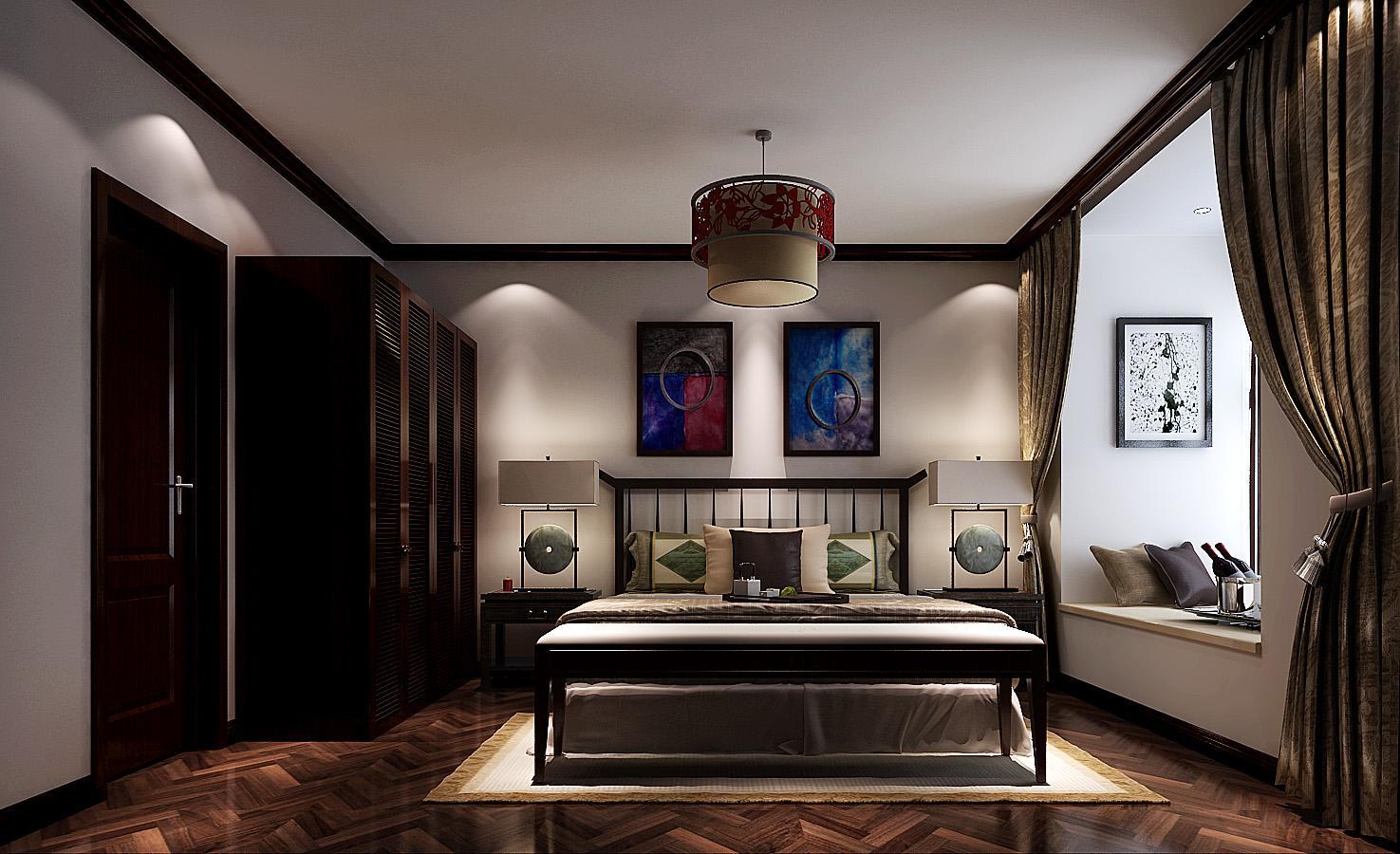 The 96-square-meter two-bedroom apartment is full of Chinese charm, and ...