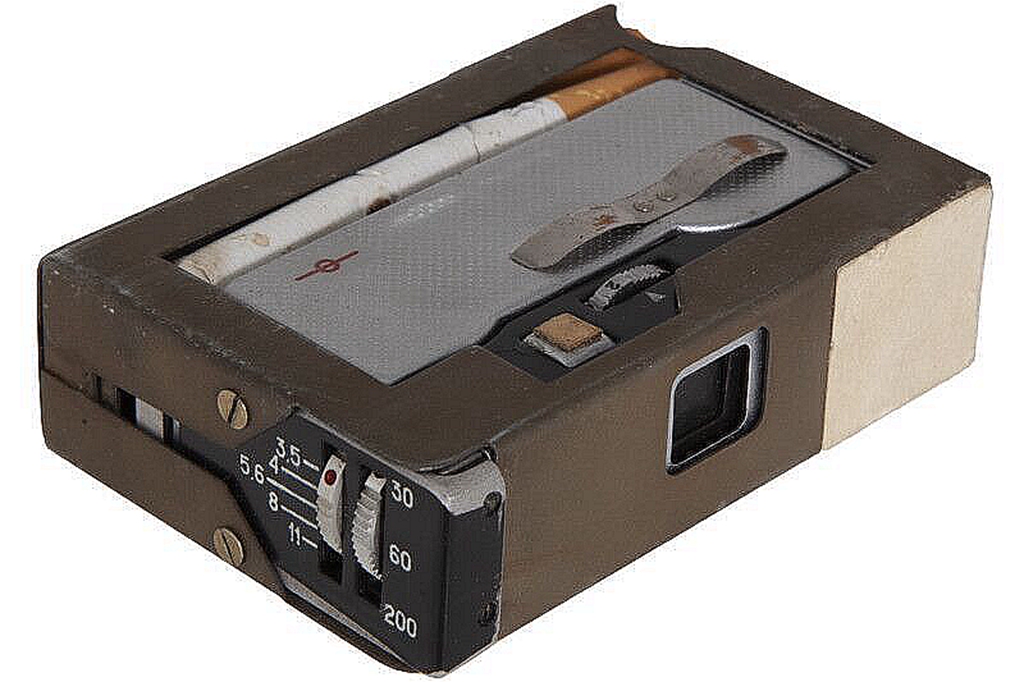 The former Soviet Union Kiev 110 small camera with a large output is ...