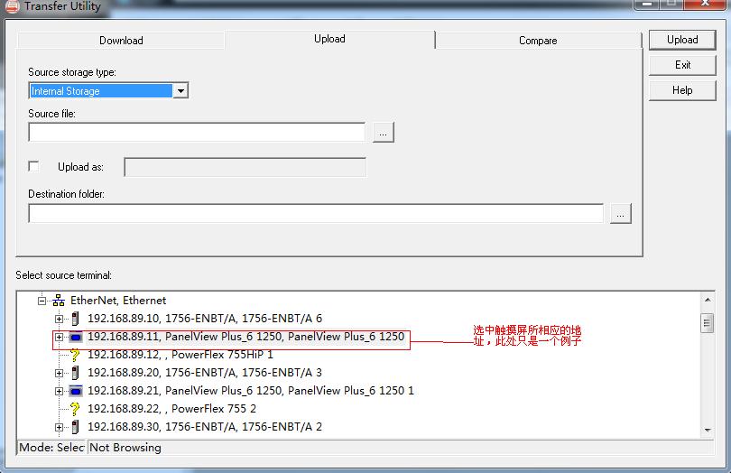 AB touch screen upload and program conversion steps - iMedia