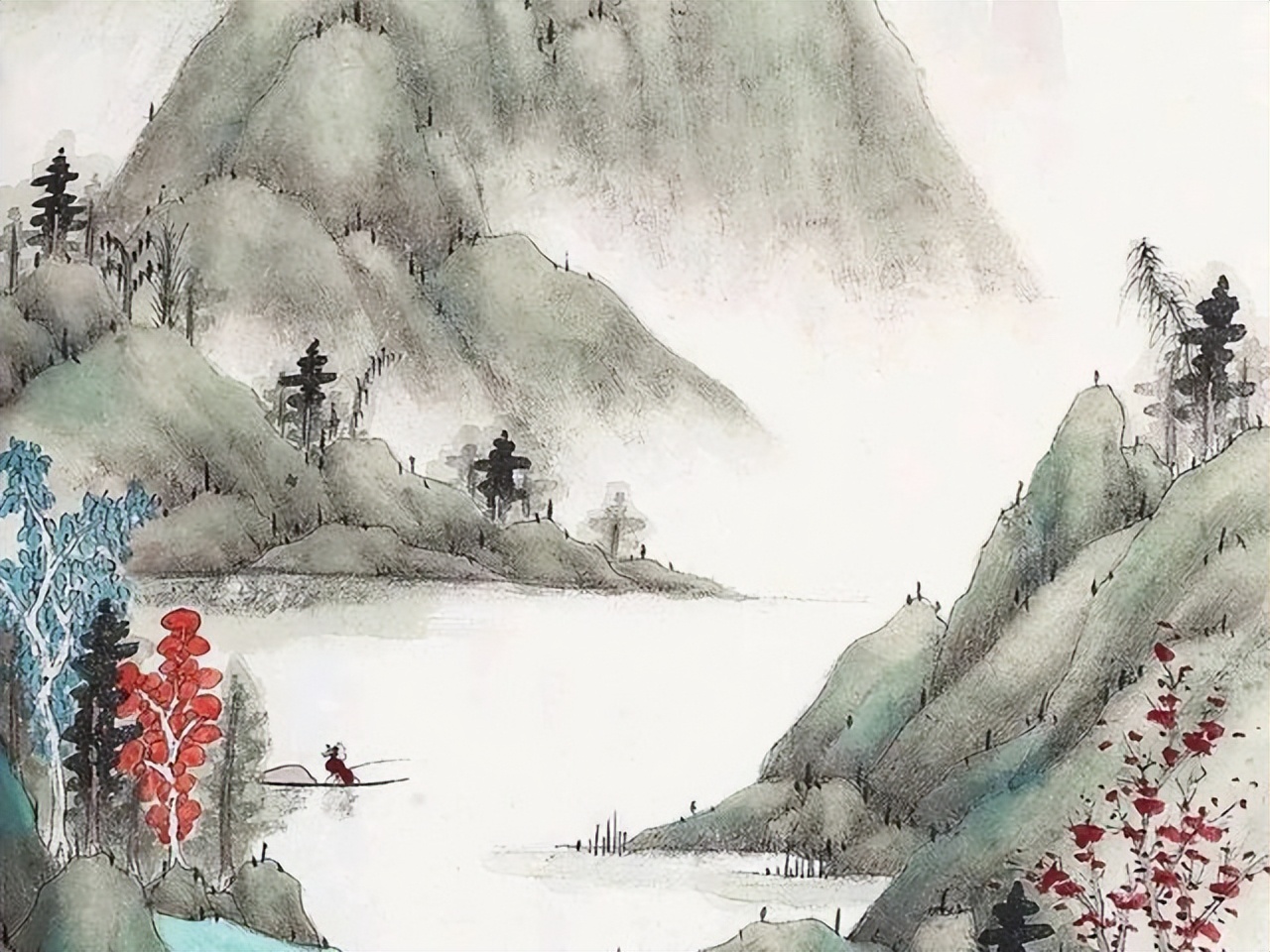 A farewell poem in the late Tang Dynasty, the writing is like Li Bai ...