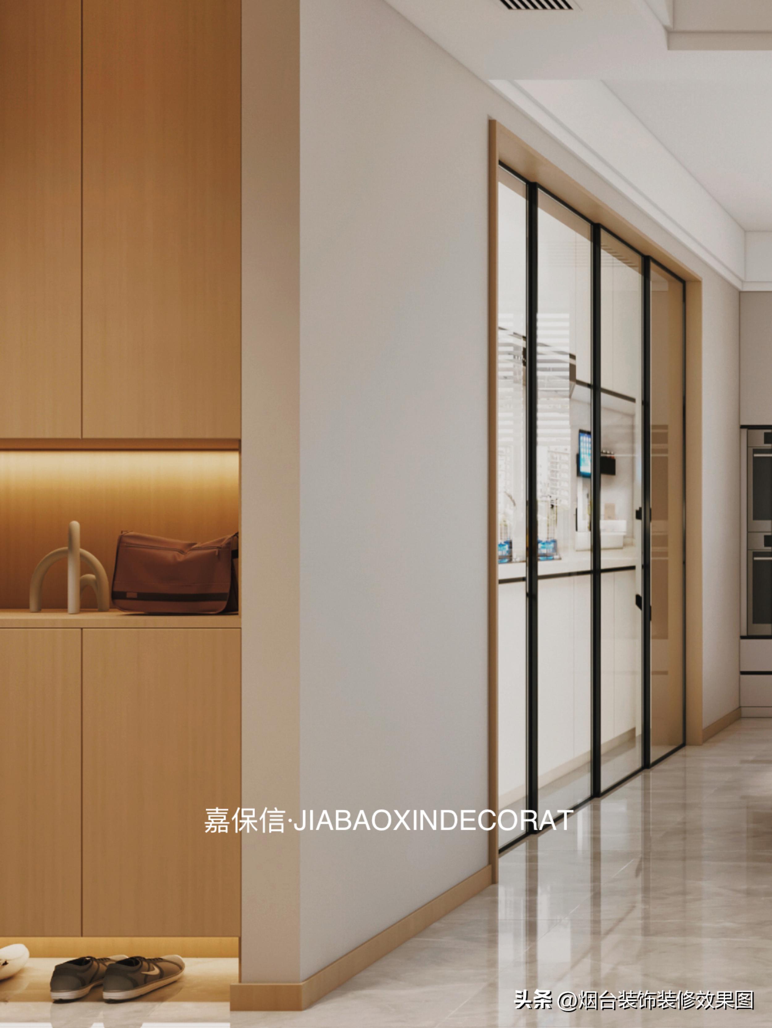 "Fengjin Heyue City" has a 161-square-meter modern decoration, and the ...