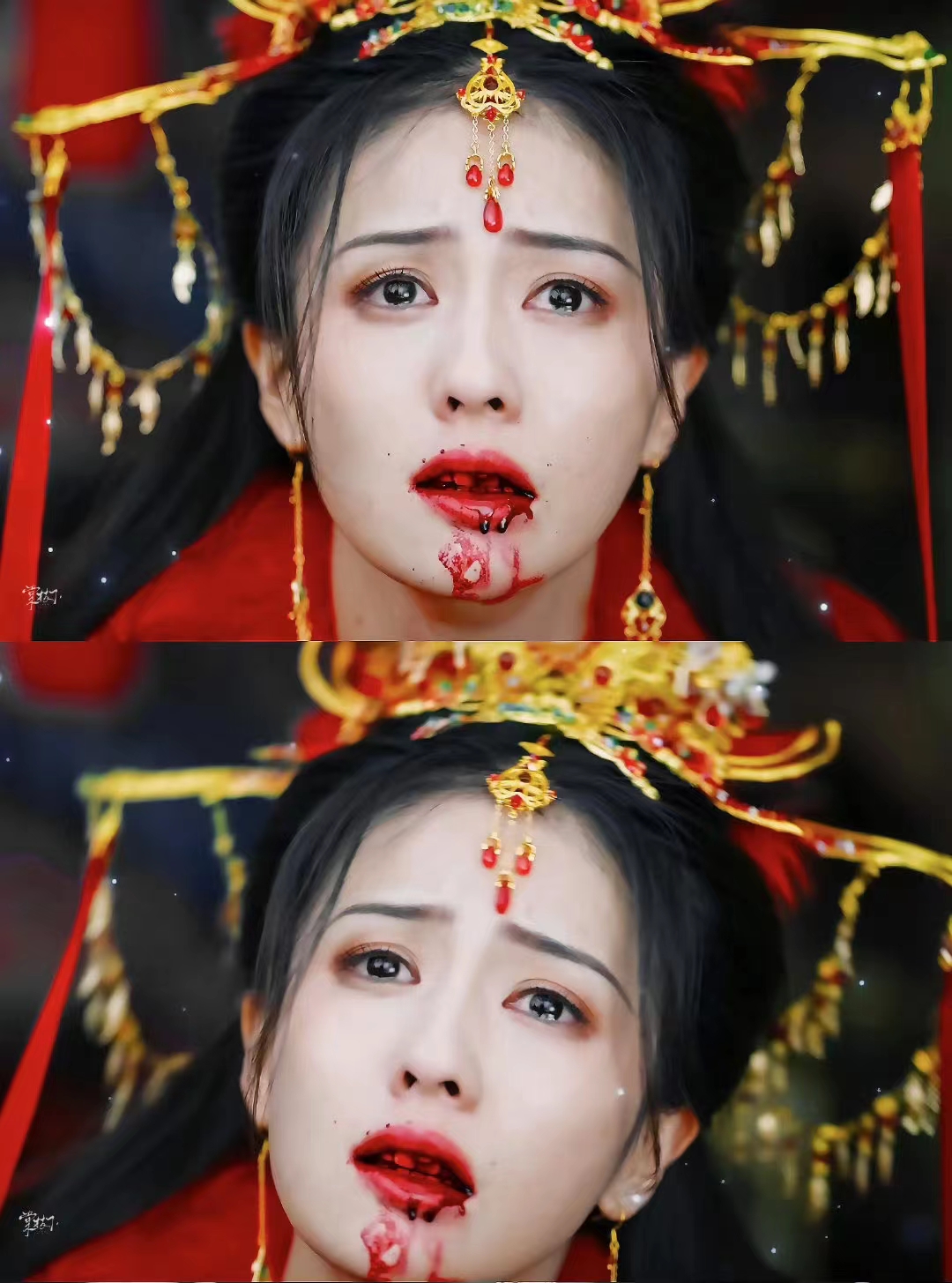 The same is Bailu performing Jumping from the Tower, compared with ...