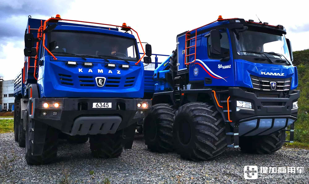 The truck that conquered the Arctic, articulated frame, 8X8 drive Kamaz ...