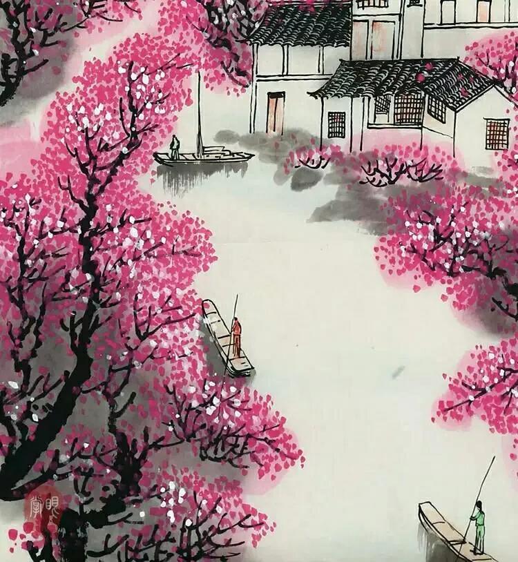 Share pictures_Spring River Sanshui Landscape Map - iNEWS