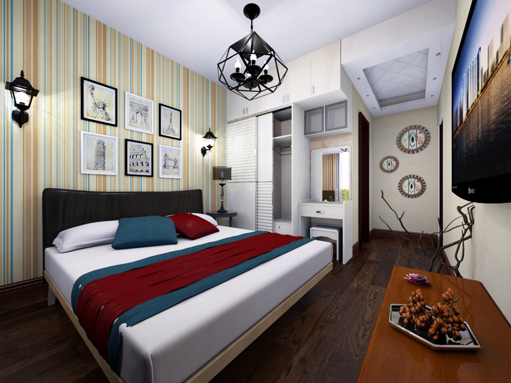 The 93-square-meter American-style family of three, the most wonderful ...