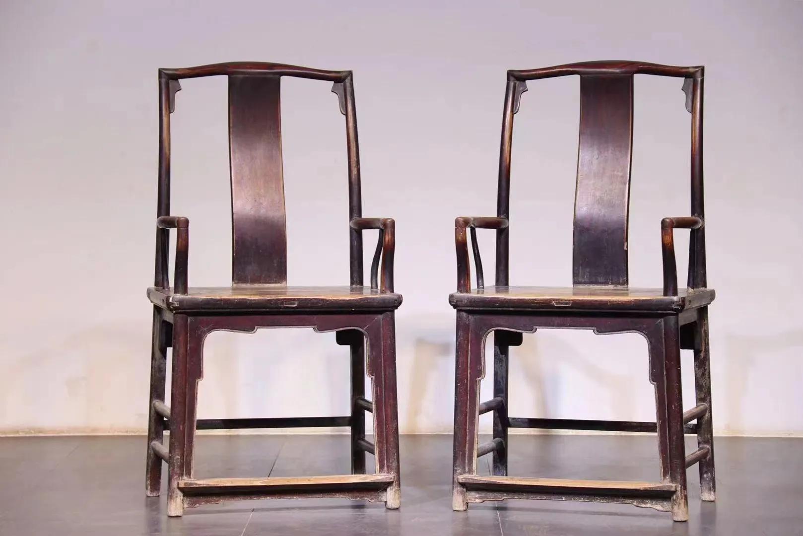 Official hat chair, meticulous workmanship, simple and elegant.Rare set ...