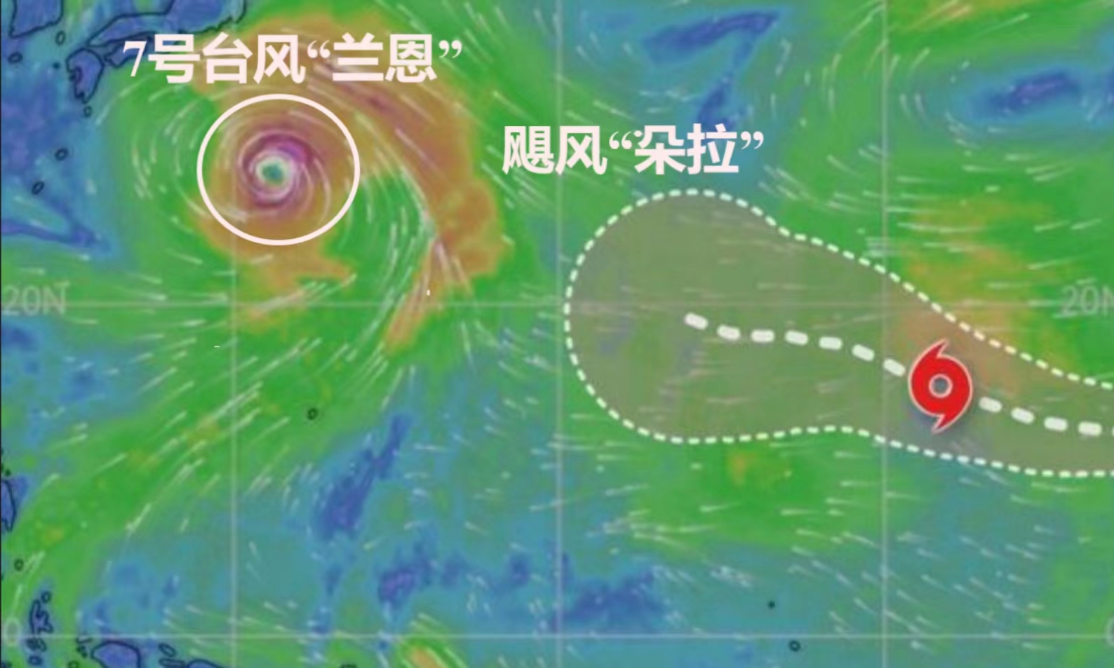 Typhoon Dora Eastern Pacific Hurricane Dora is moving rapidly westward ...