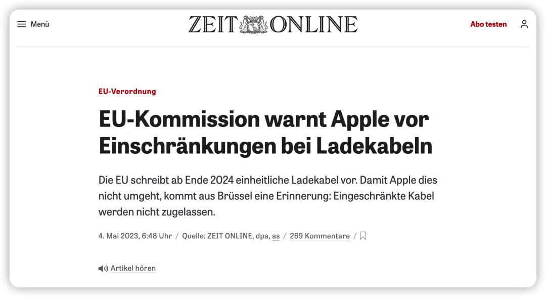 The European Union warns Apple that iPhone 15 charging must not be ...