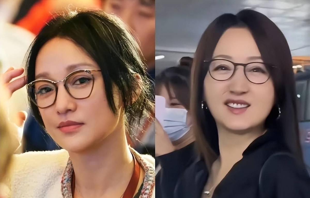 Yang Yuying's recent photo is so sweet. She looks like Zhou Xun with glasses. She looks like 35 ...