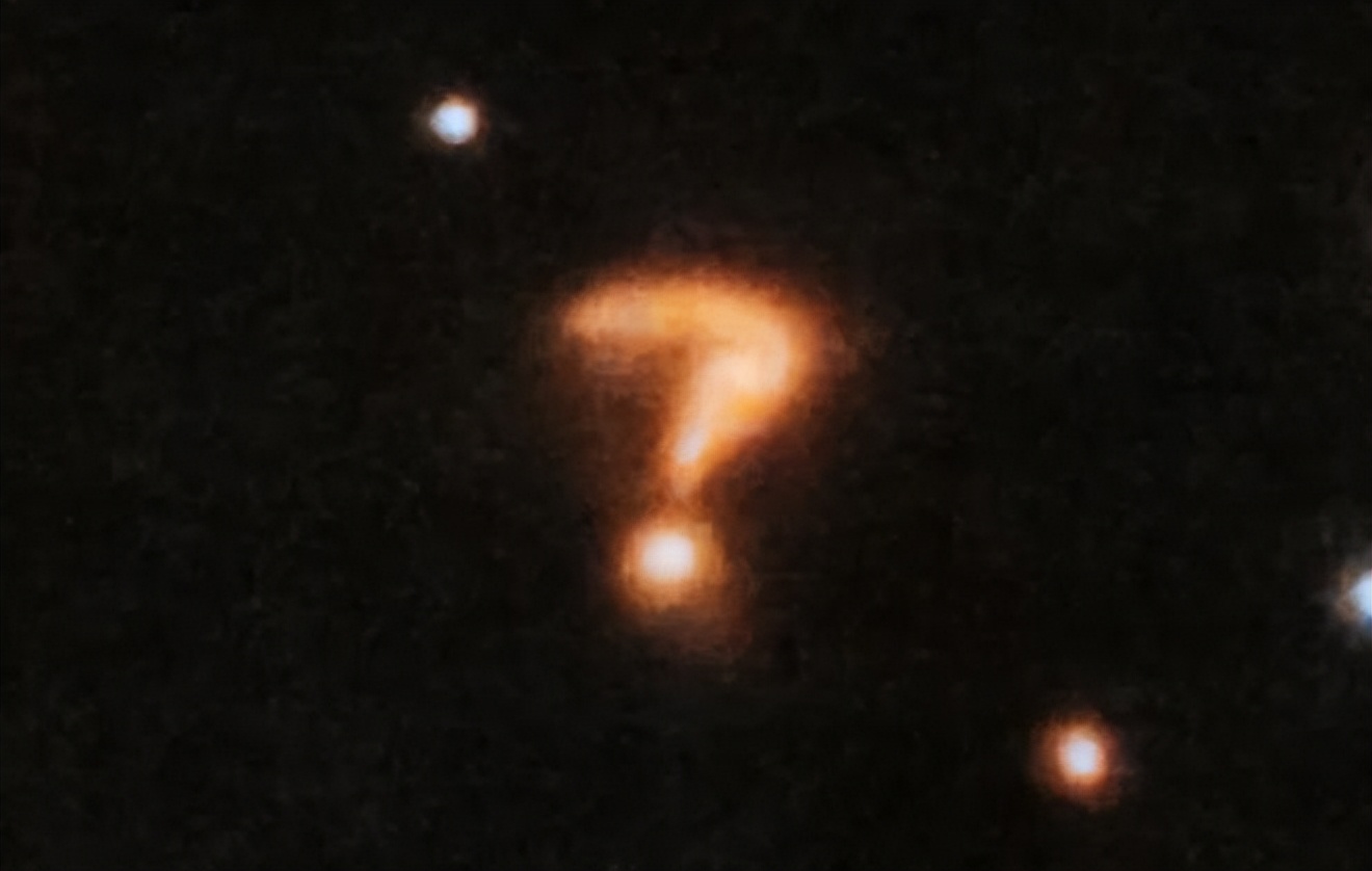 Alien question? A giant question mark appeared 1470 light years away ...