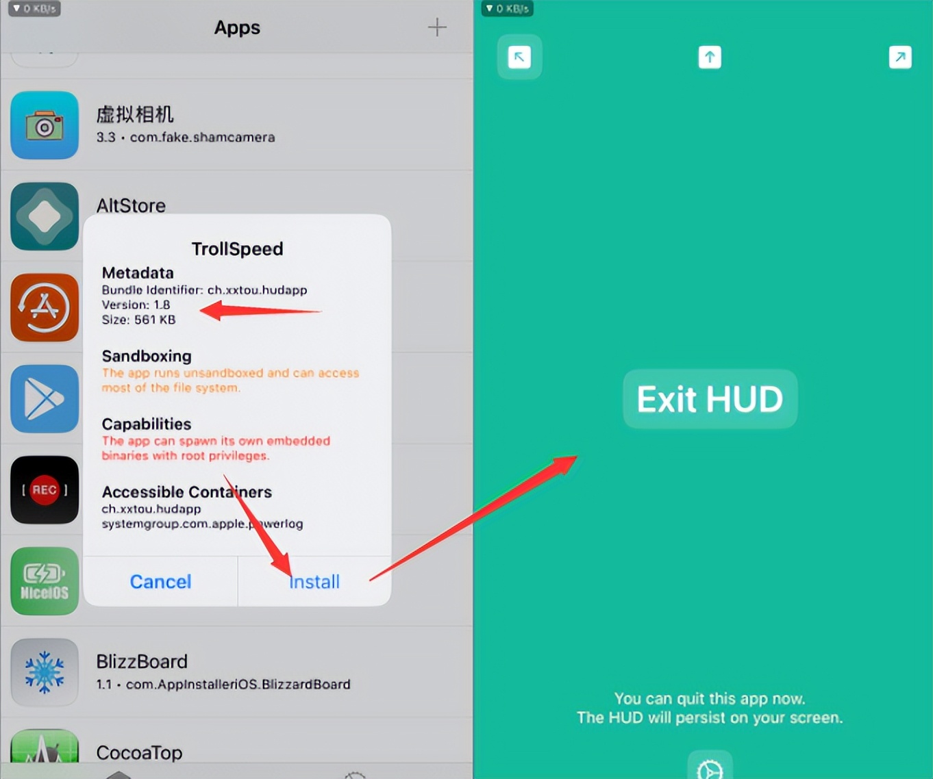 iOS 15.4.1 TrollSpeed True Internet Speed Floating Window, to solve the ...