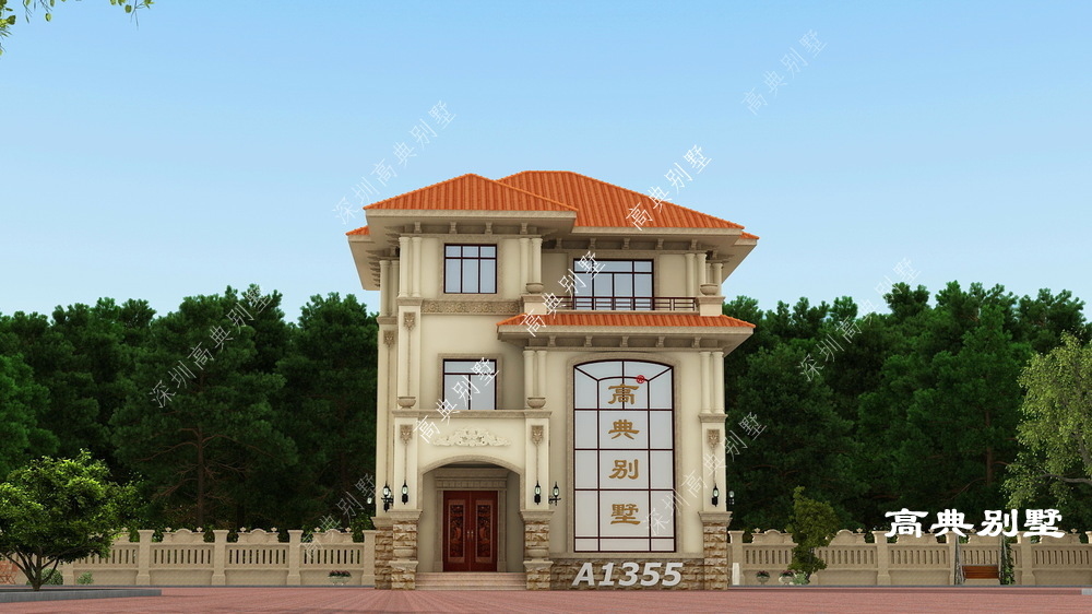 Self-built houses in the countryside, this layout makes the house full ...