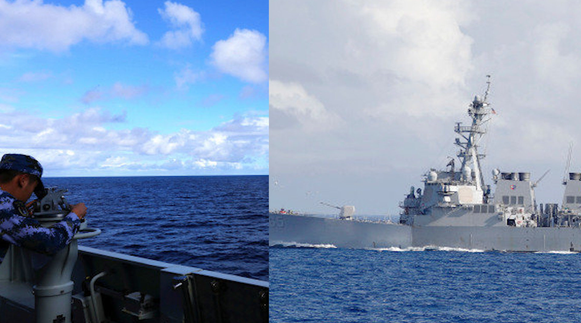 Under extreme pressure, the US warship first entered the Nansha Islands ...
