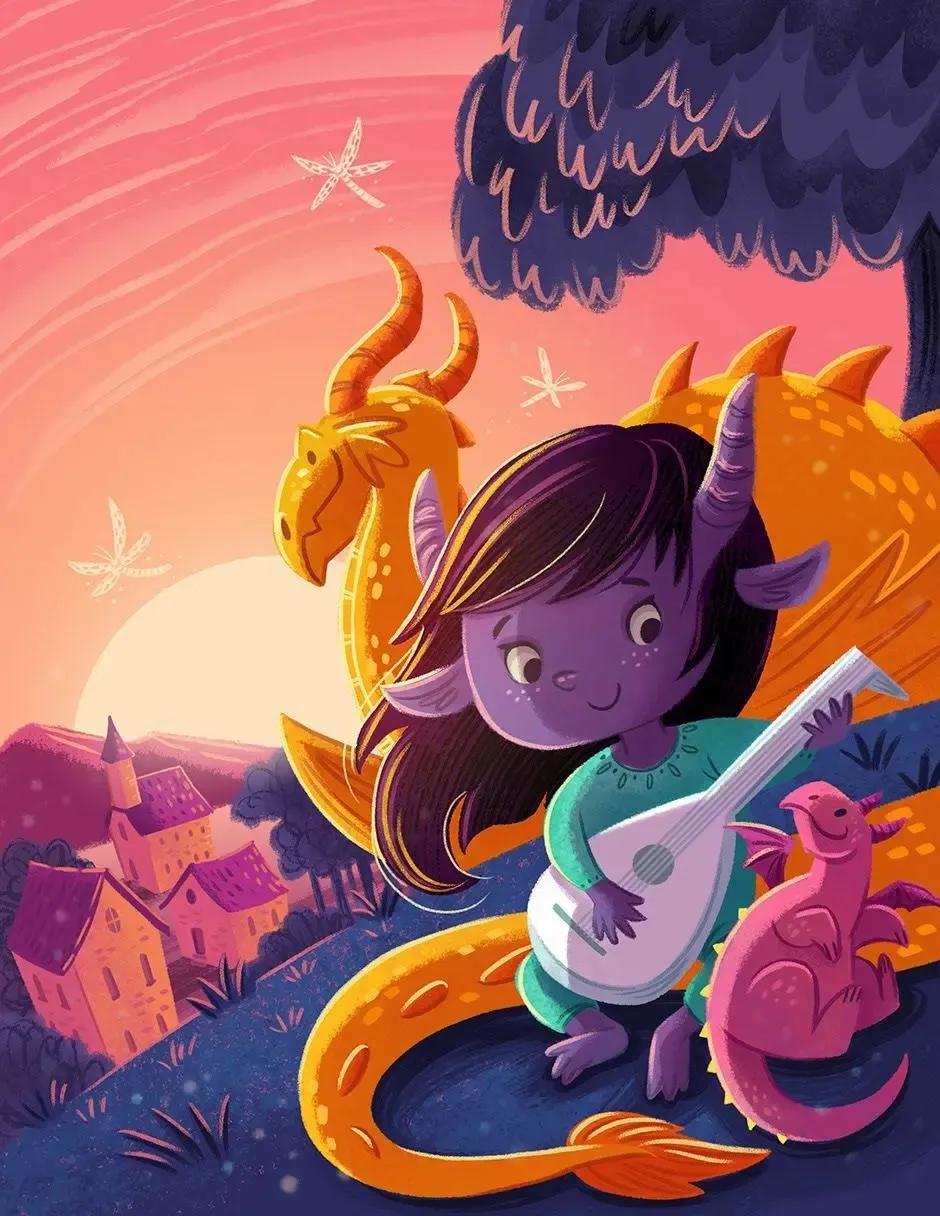 Children's story illustrations with mythological colors - iMedia
