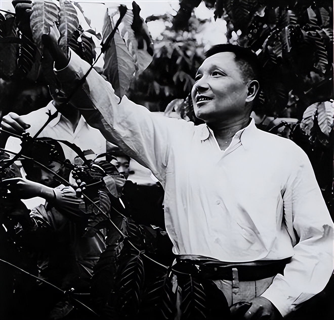 In 1963, the five leaders took a group photo. Mr. Deng stood aside, and ...