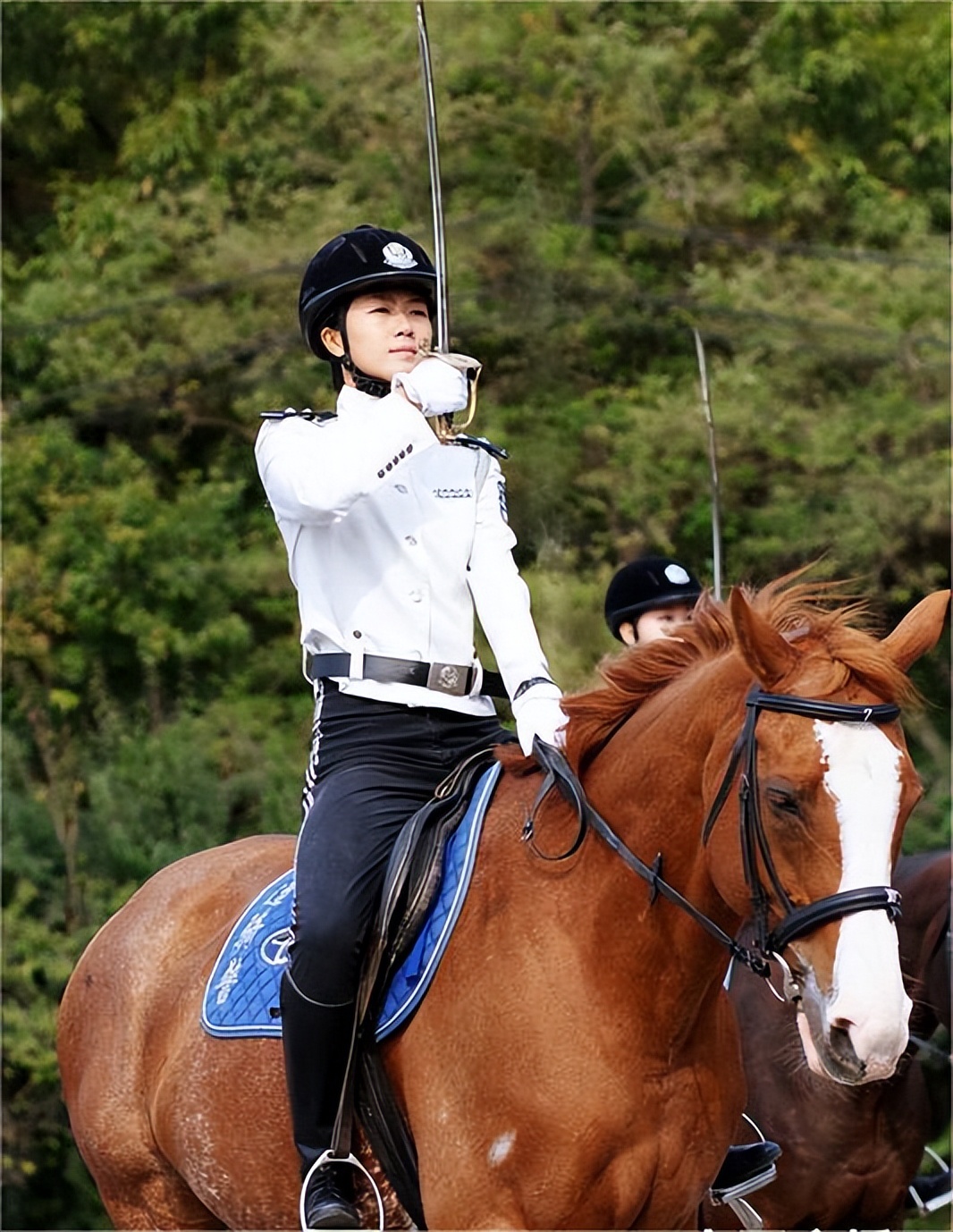 Dalian Women's Mounted Police Team, the most beautiful scenery in ...