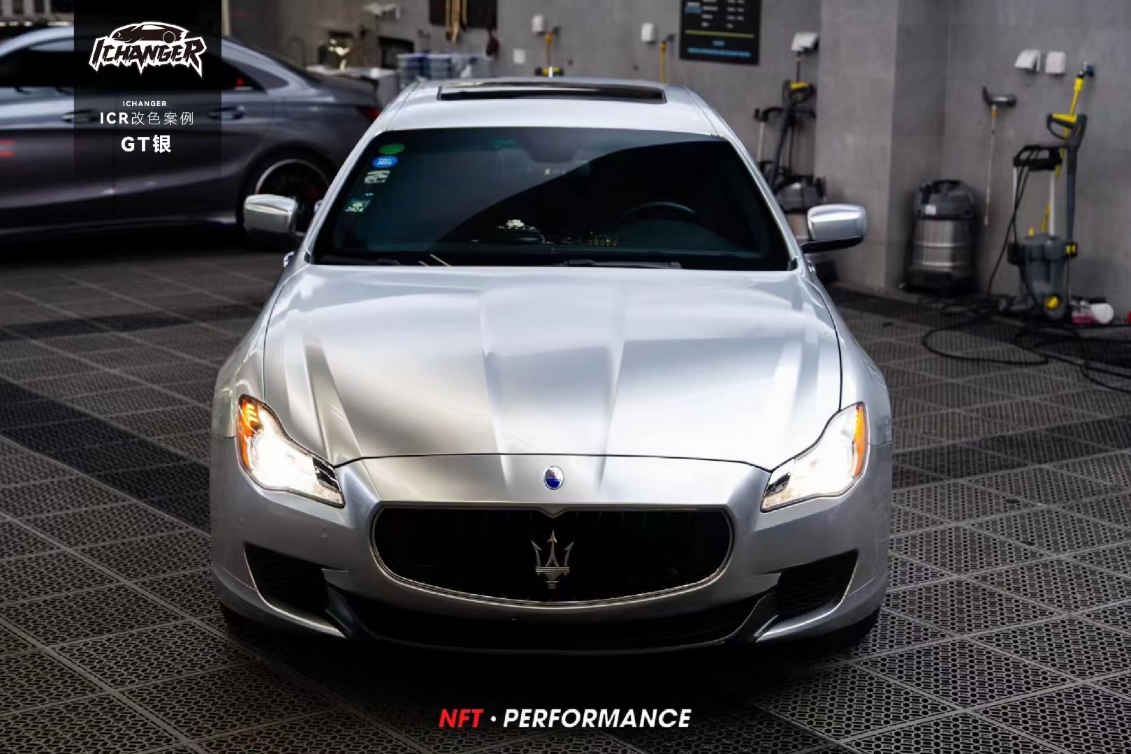 Maserati Quattroporte-ICR Color Changing Film GT Silver, you will never ...