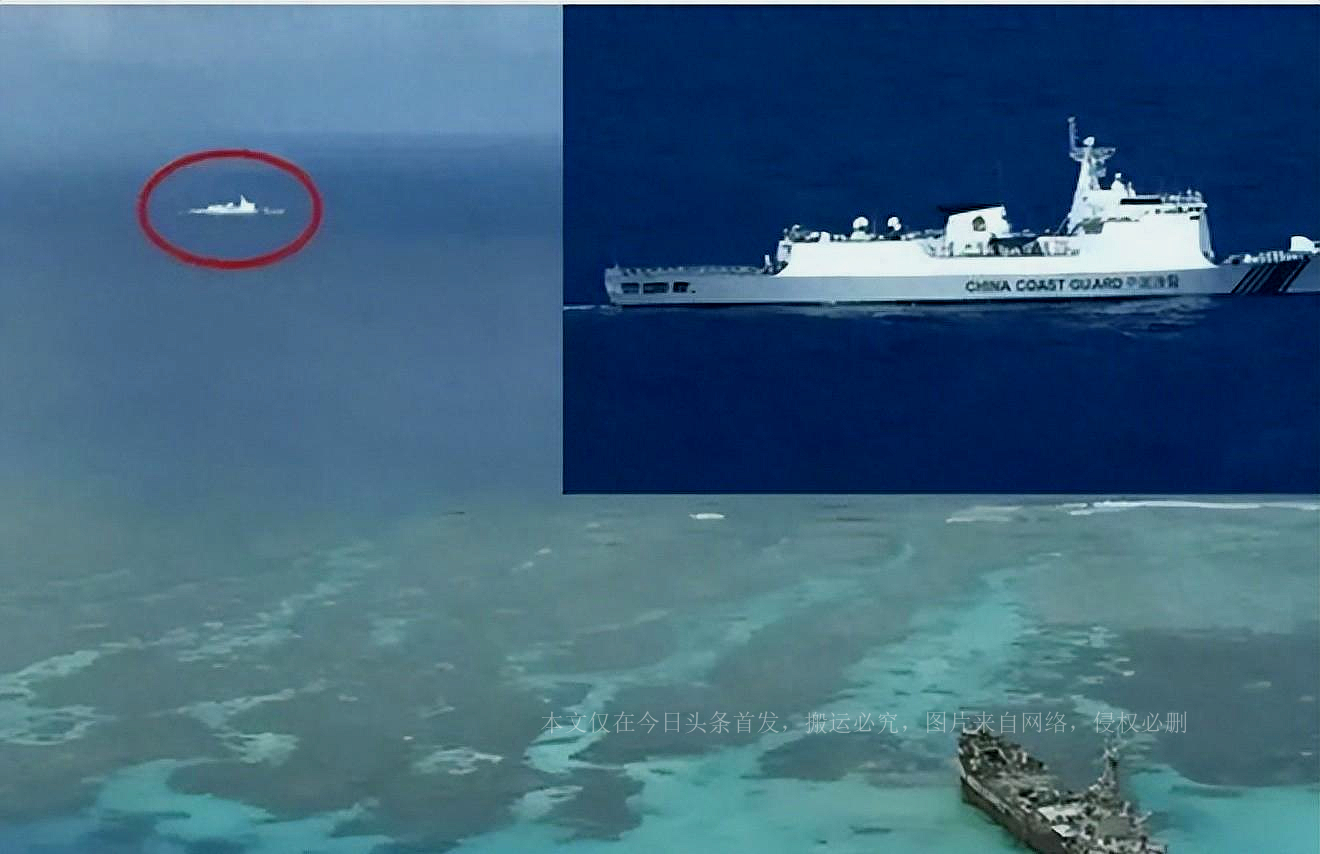 There was a fierce confrontation between Chinese and Philippine ships ...