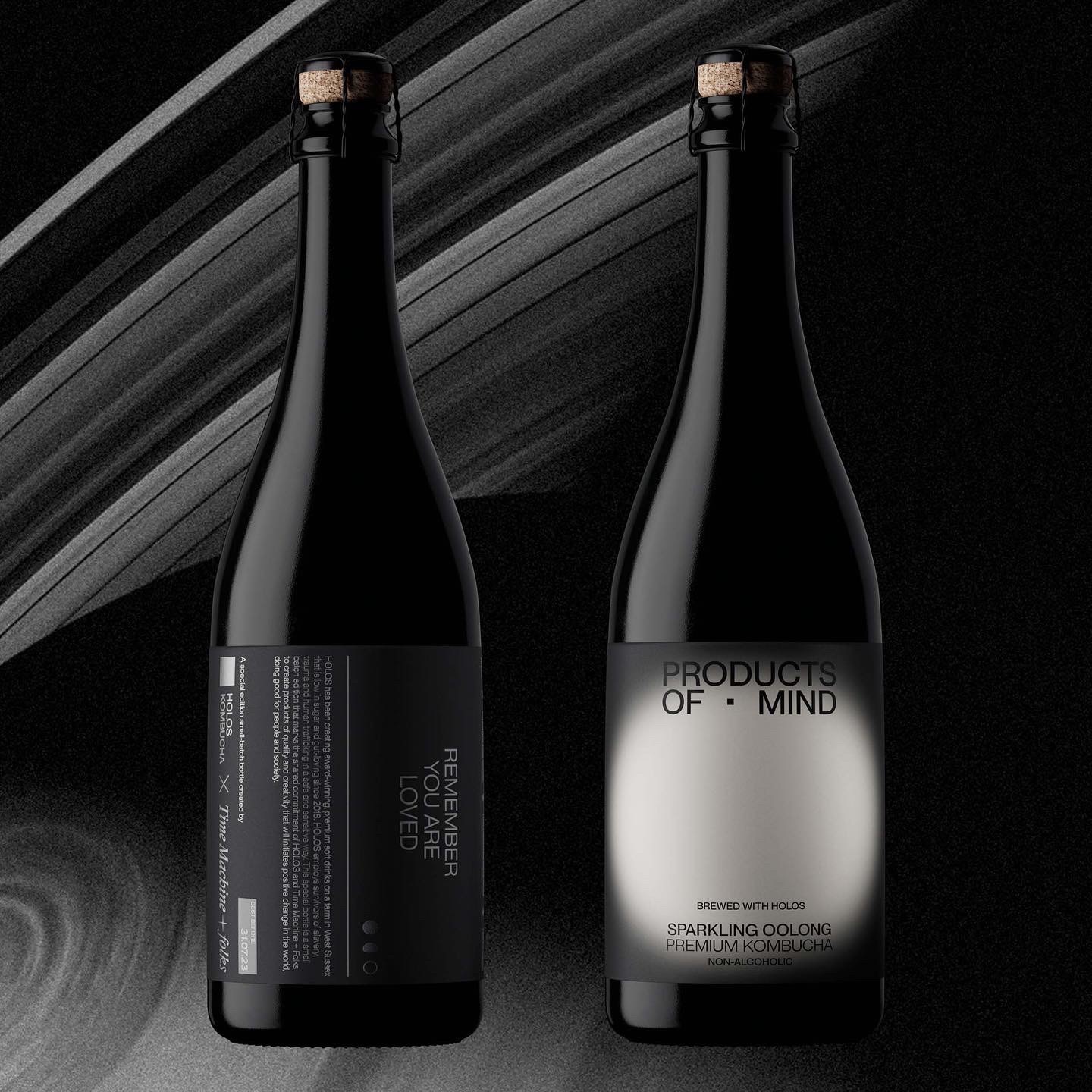 Brand Packaging Design: "Mind Products" - HOLOS Kombucha Moonlight ...