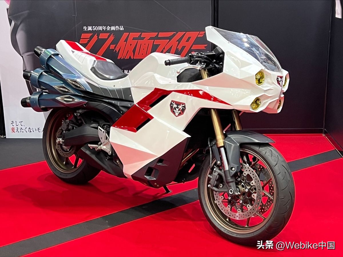 Display of the "Whirlwind" modified car from "New Kamen Rider" - iNEWS