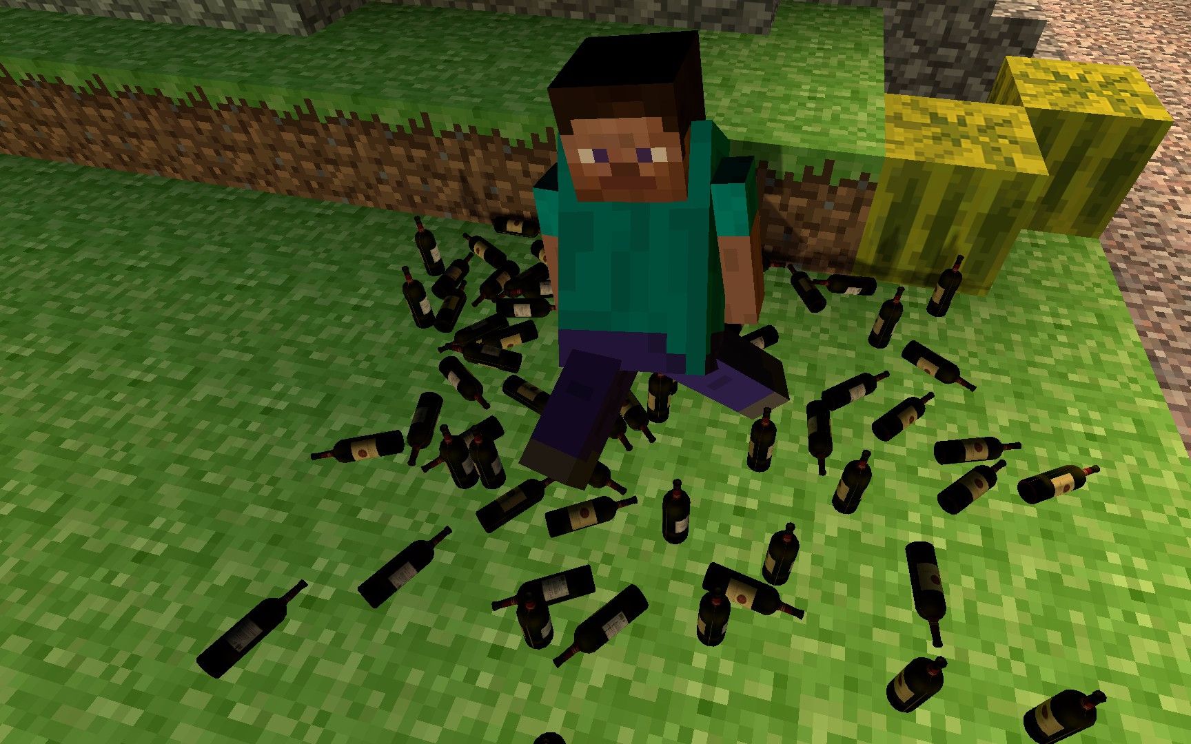 Minecraft: Steve is a hidden boss? There are 16.89 million tons in one ...