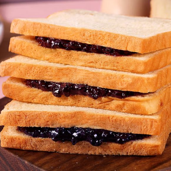 Homemade delicious purple rice bread, no longer worry about not being ...