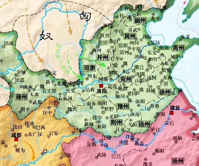 Let's take a look at how big Liangzhou was during the Three Kingdoms ...