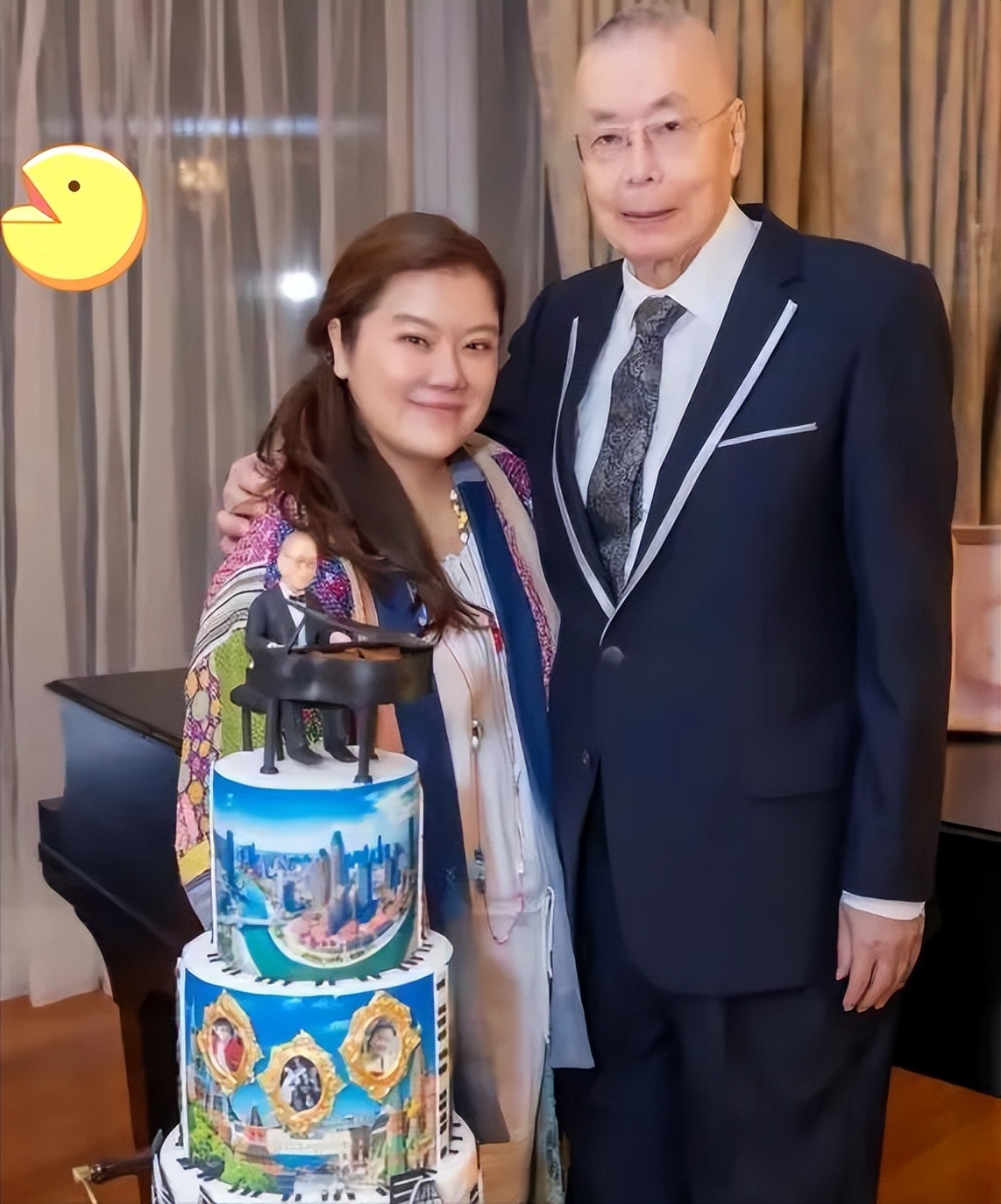 84-year-old Liu Shikun celebrates his birthday! 2-year-old daughter ...