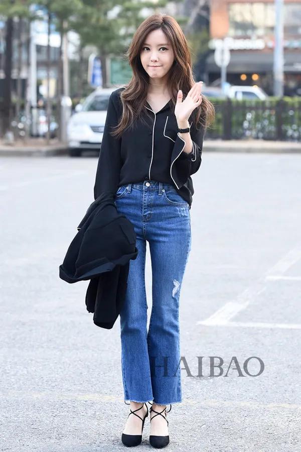 Korean singer Park Hyomin wears jeans - iNEWS