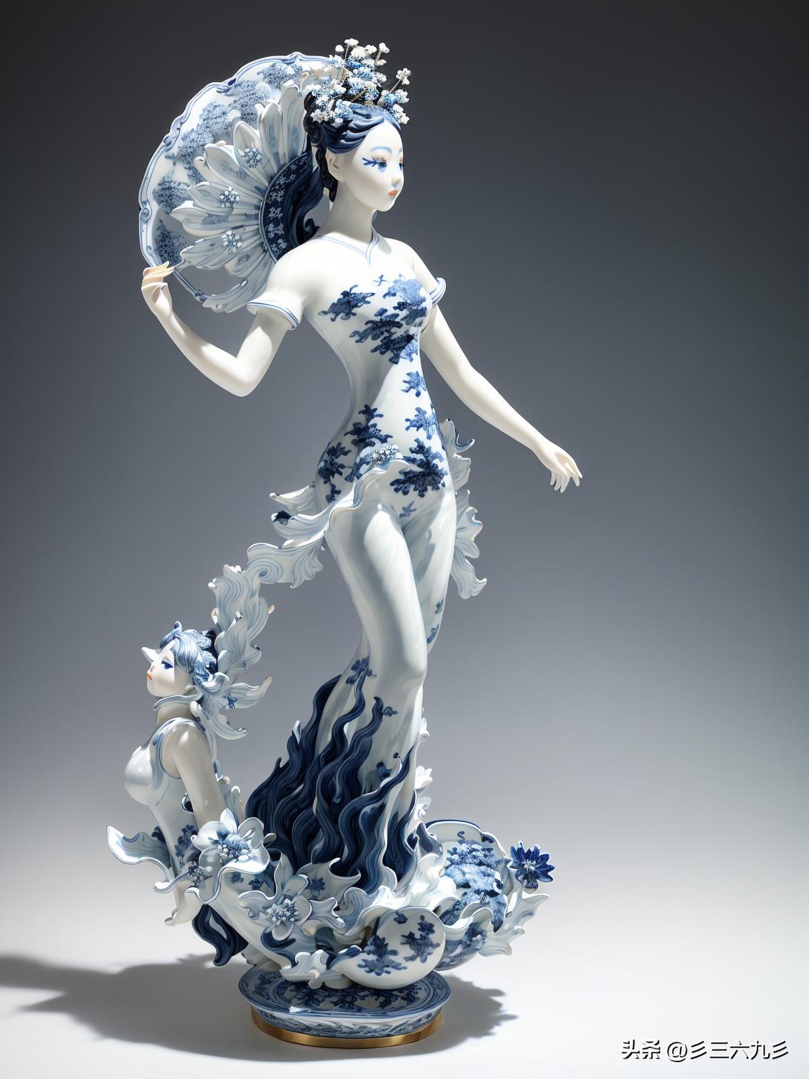 AI design: the fusion of blue and white porcelain craftsmanship ...