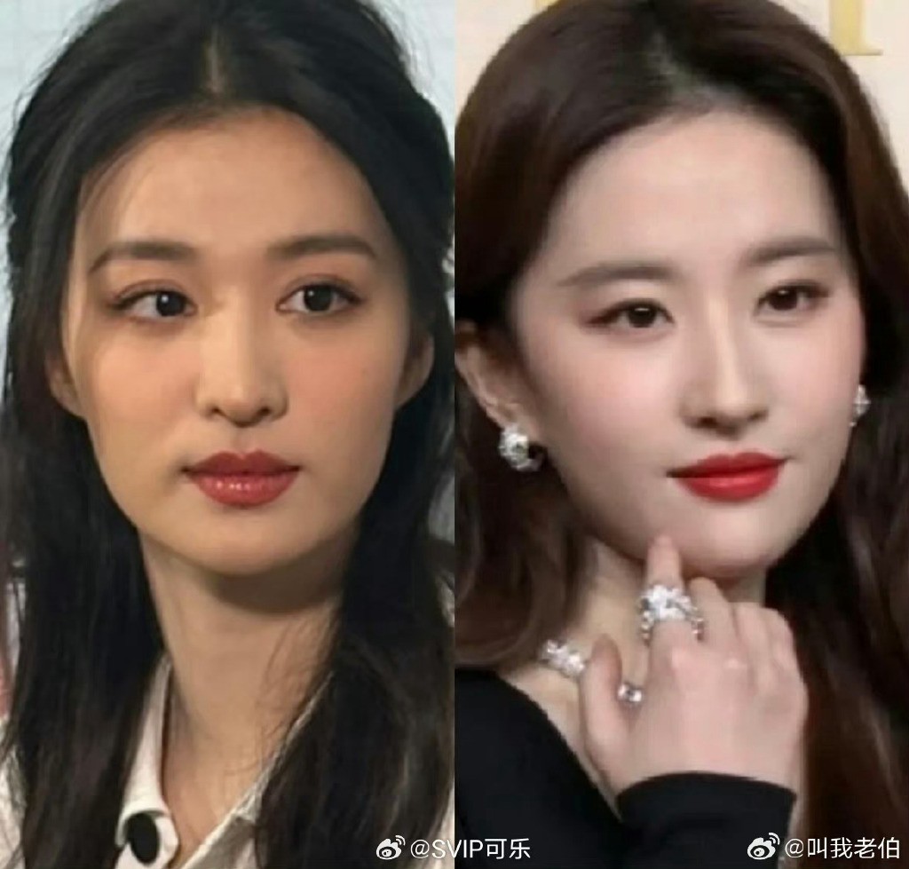 The photos of Liu Yifei and Wang Churan, who look exactly like the same ...