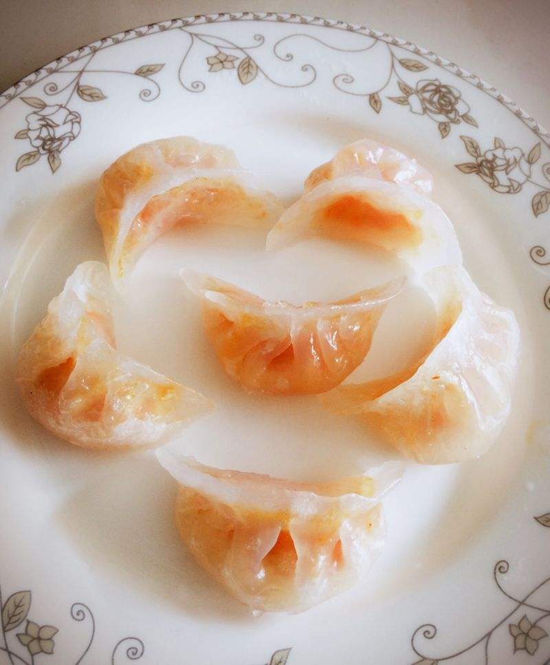 The crystal shrimp dumplings made in this way are not enough for ...