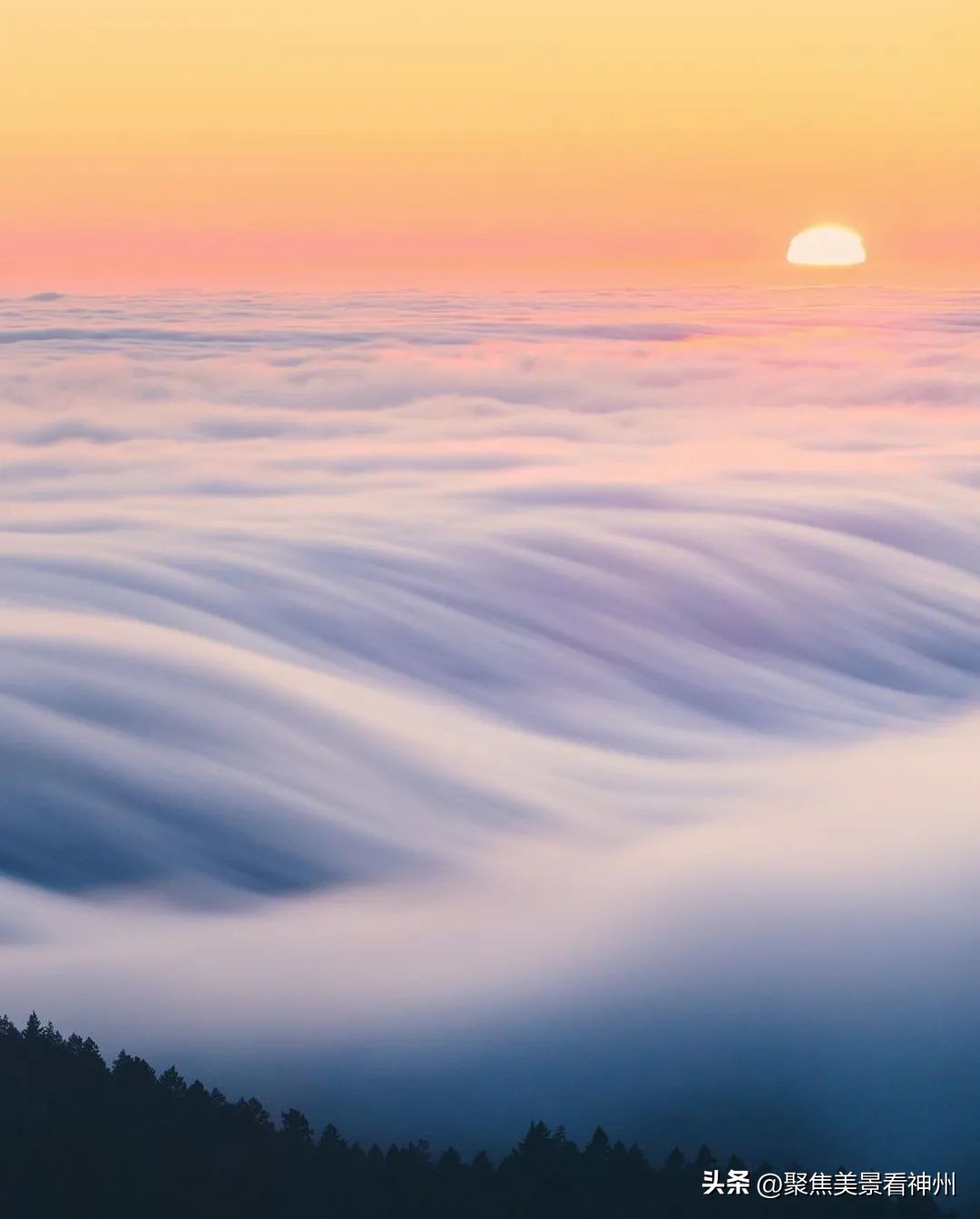 The sea of clouds in the photographer's lens is both spectacular and ...