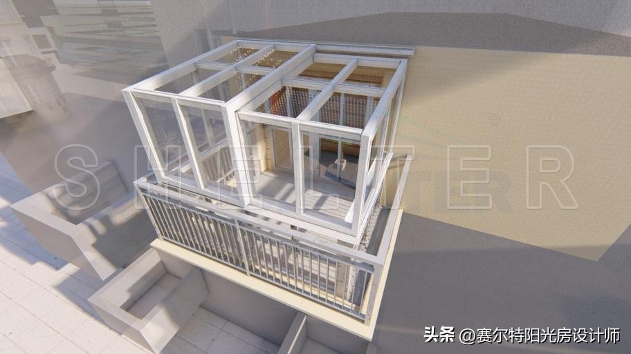 How to seal the balcony? Why not add a sliding retractable sun room ...