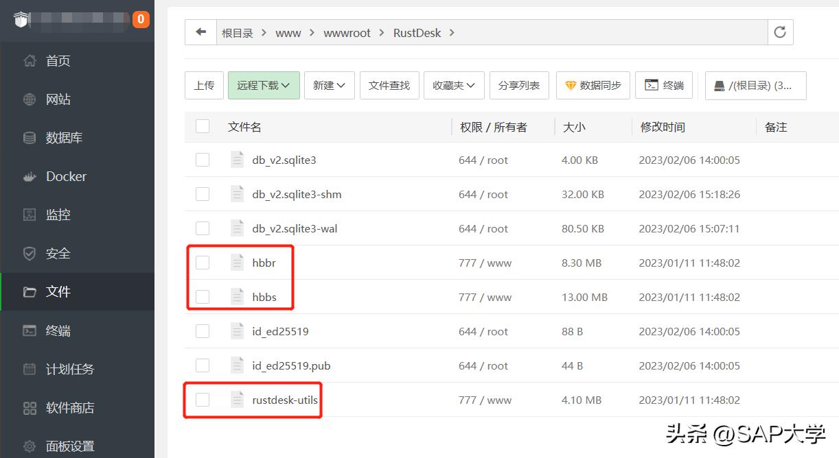 Use the pagoda panel to deploy the open source remote control server ...