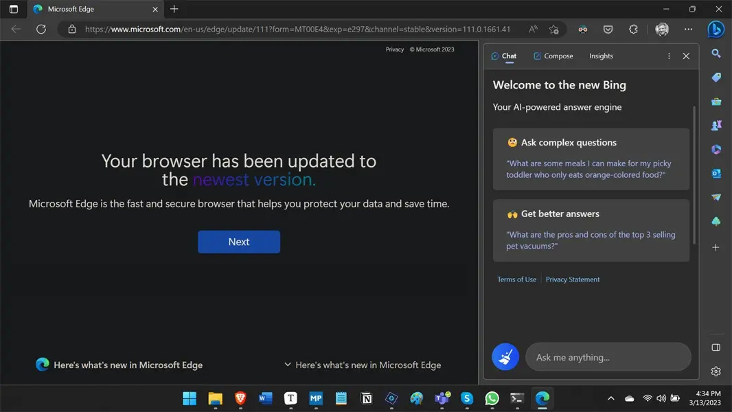 Microsoft Edge 111 browser stable release: introduces enhanced sidebar - iMedia