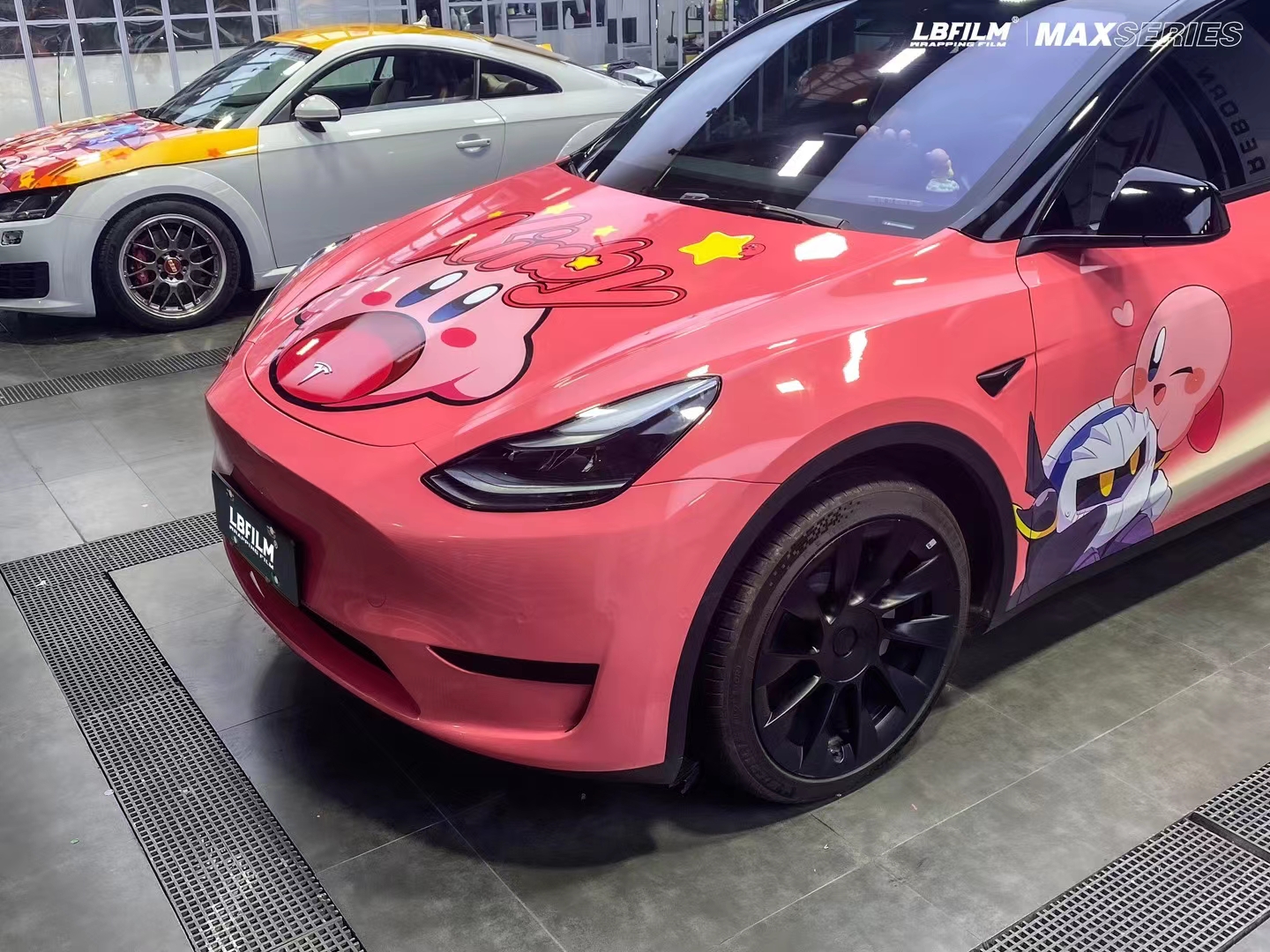 Tesla modelY-LB color change film Star Kirby painting, private ...