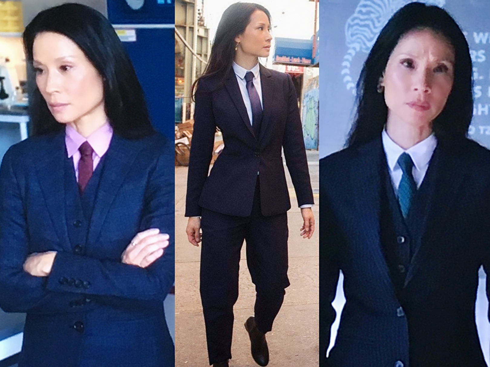 157cm Liu Yuling wears a suit and tie like a man, has a strong aura and ...