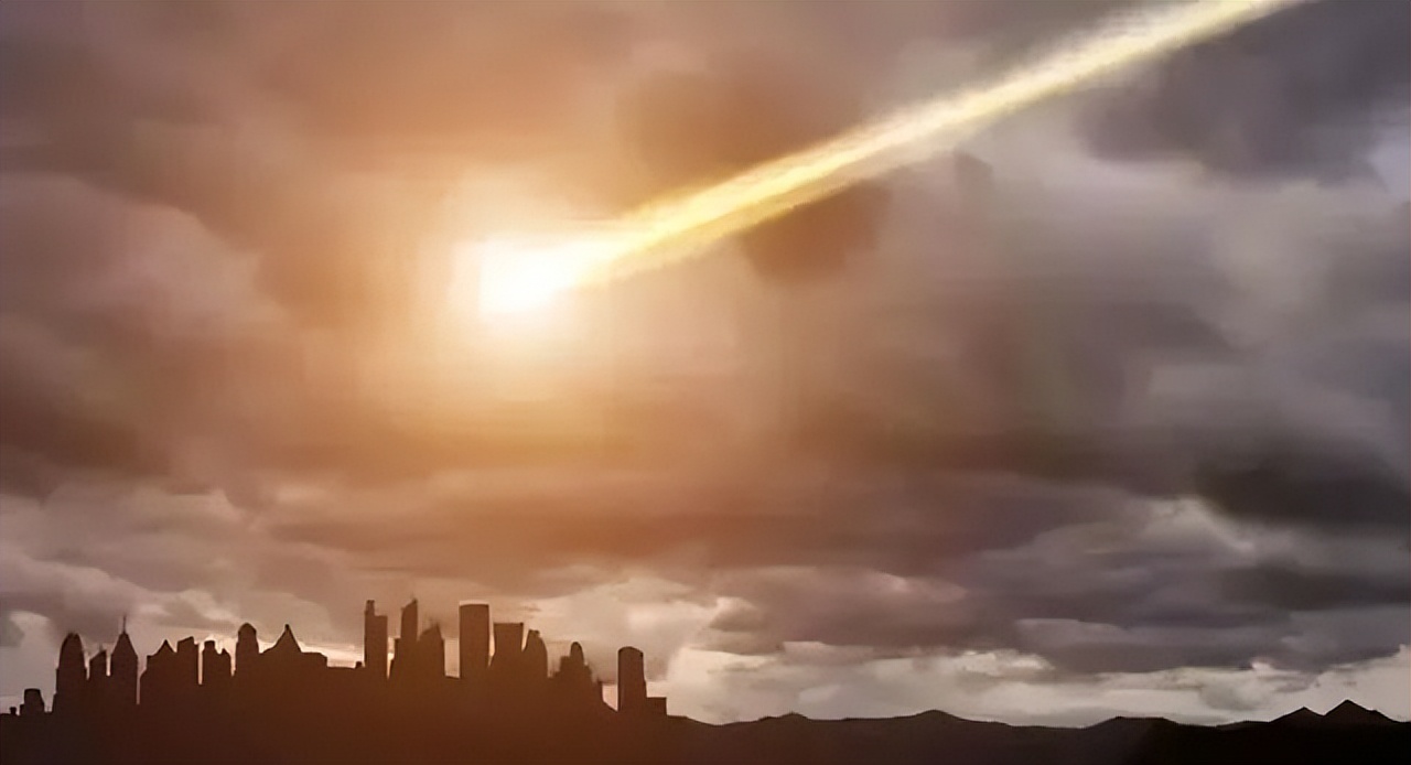 Accompanied by a huge sonic boom, a raging fireball falls from the sky ...