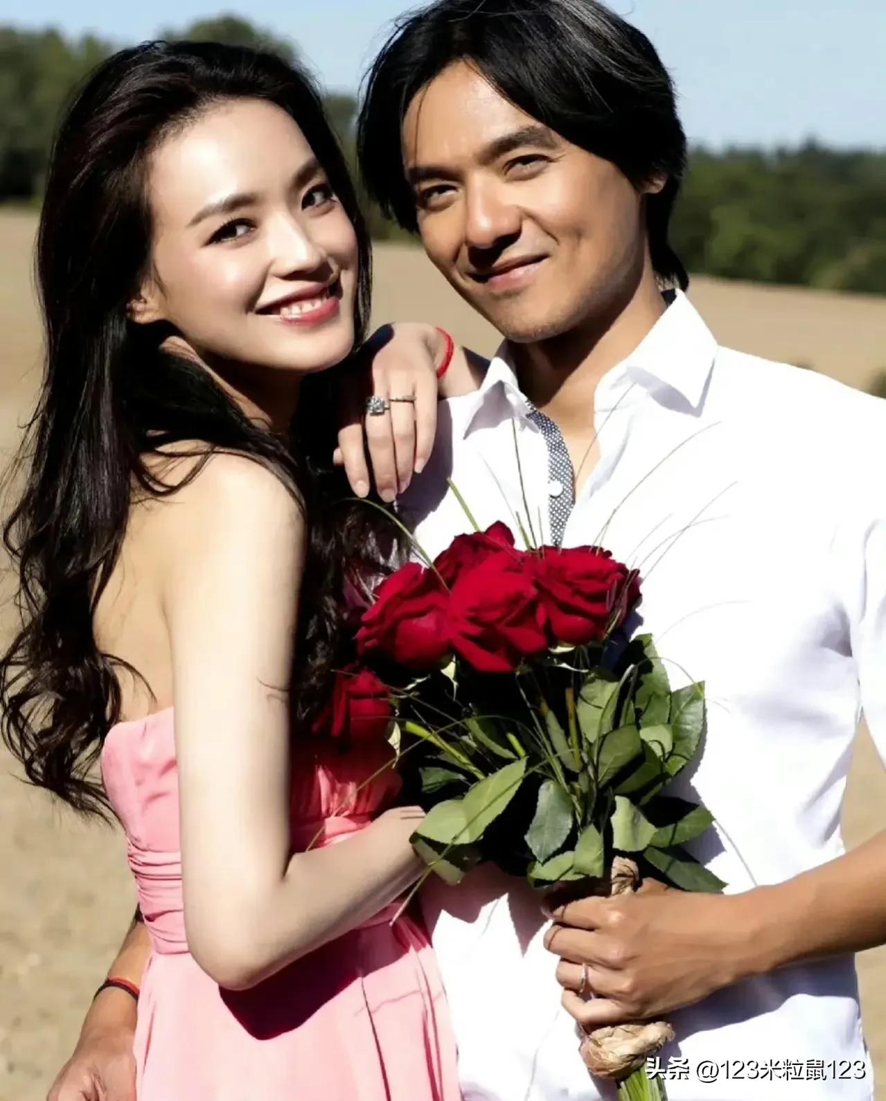 The wedding photos of Shu Qi and Feng Delun can be called a model. They ...