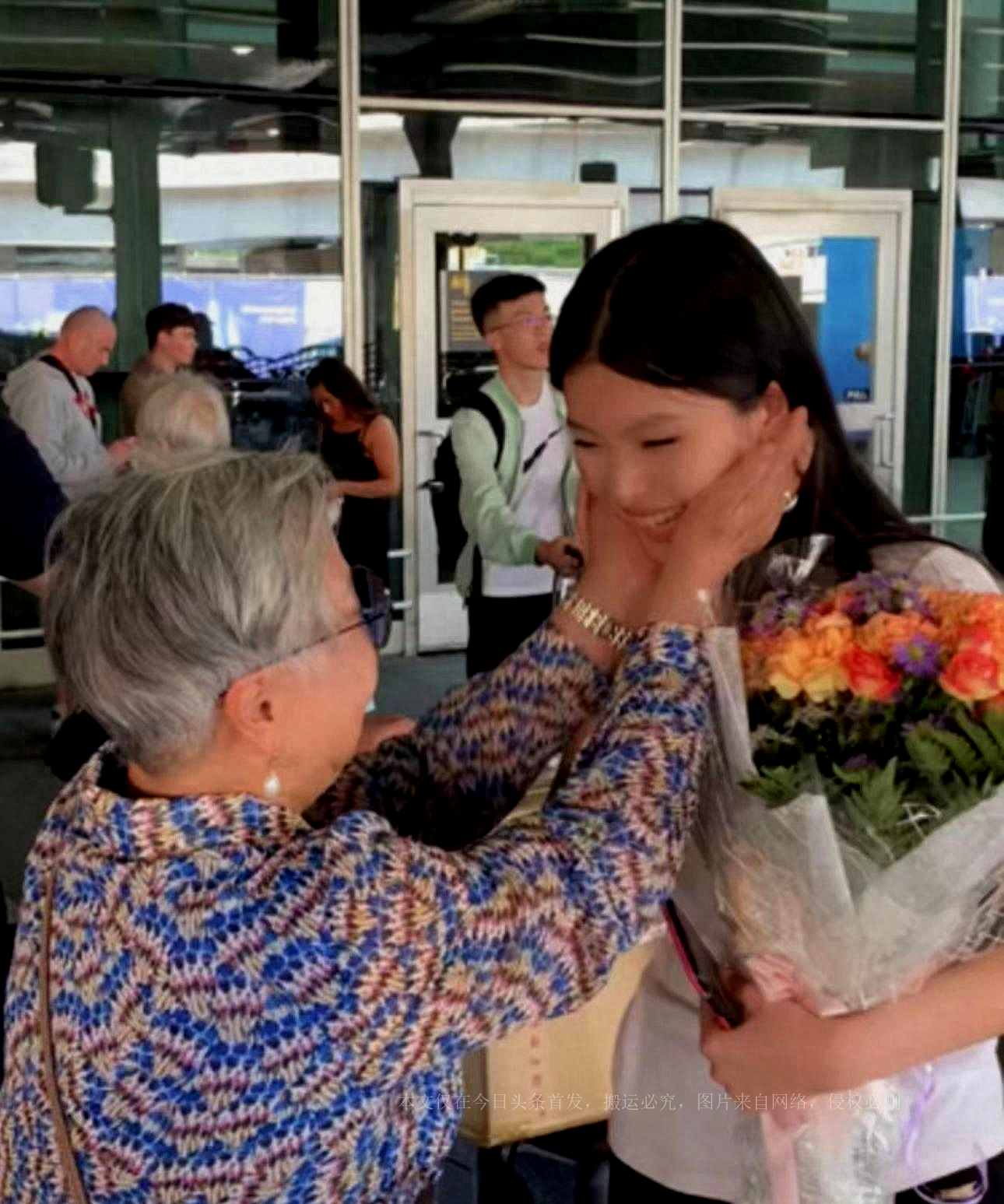 The 57-year-old actor's family of four reunited in the United States ...