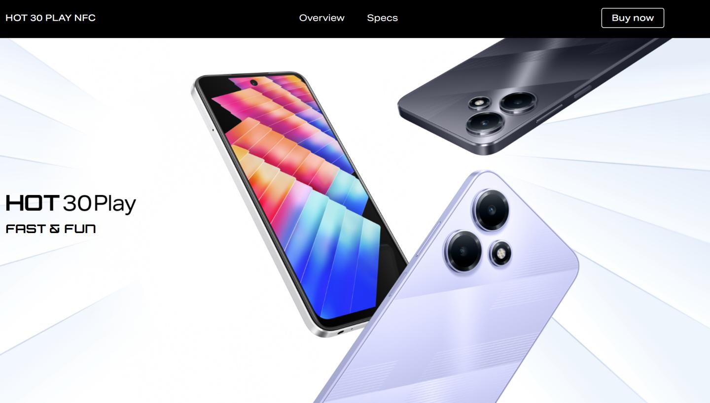 Transsion Infinix Hot 30 Play NFC version released - iNEWS