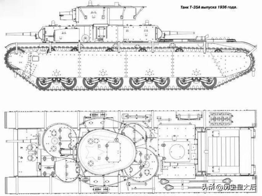 The Soviet Union's well-designed multi-turret waste, the T-35 multi ...