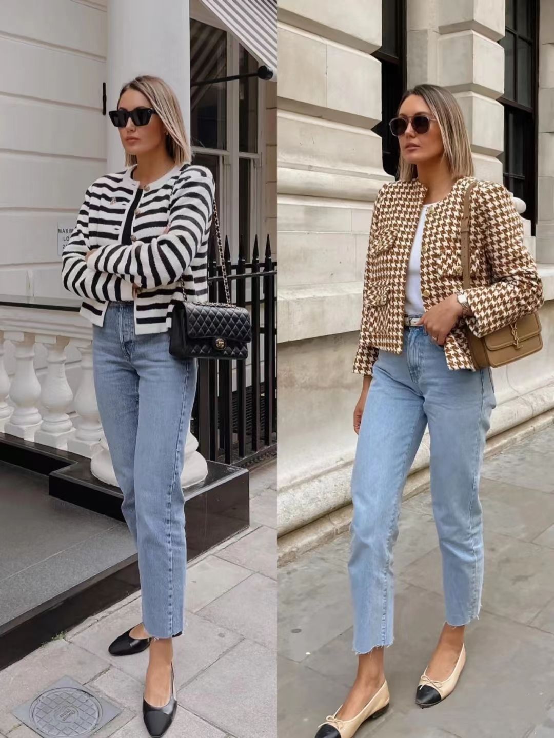 It is more elegant to wear pencil pants in autumn. In addition to ...