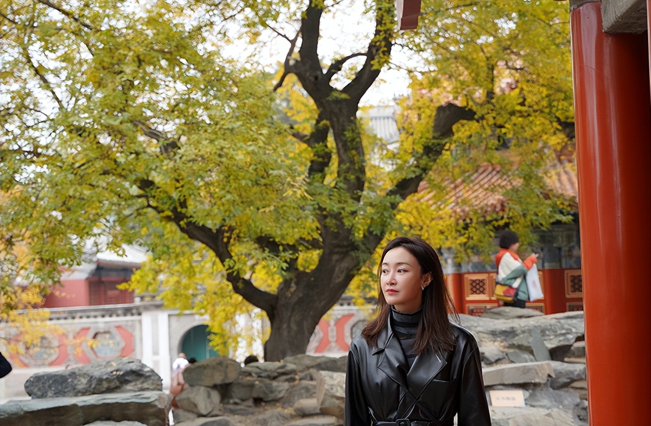 Zhao Ziqi: Autumn tour of Wanshou Temple, Jinbo rarely shows up on the ...