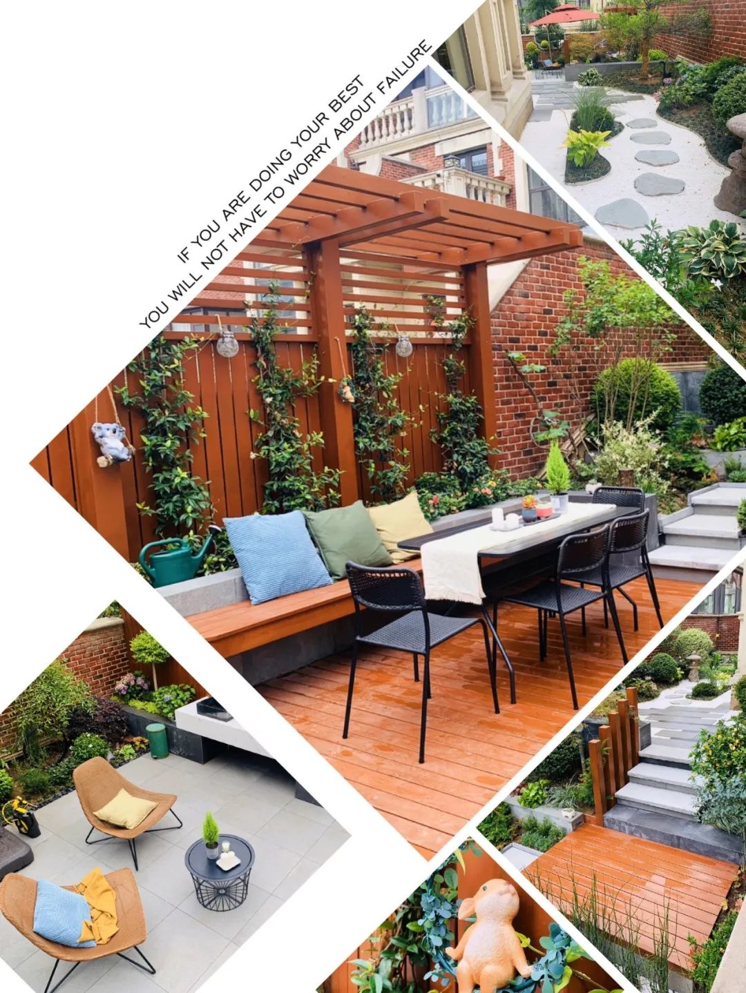 Dreamlike private courtyard design style, warm and comfortable, high ...