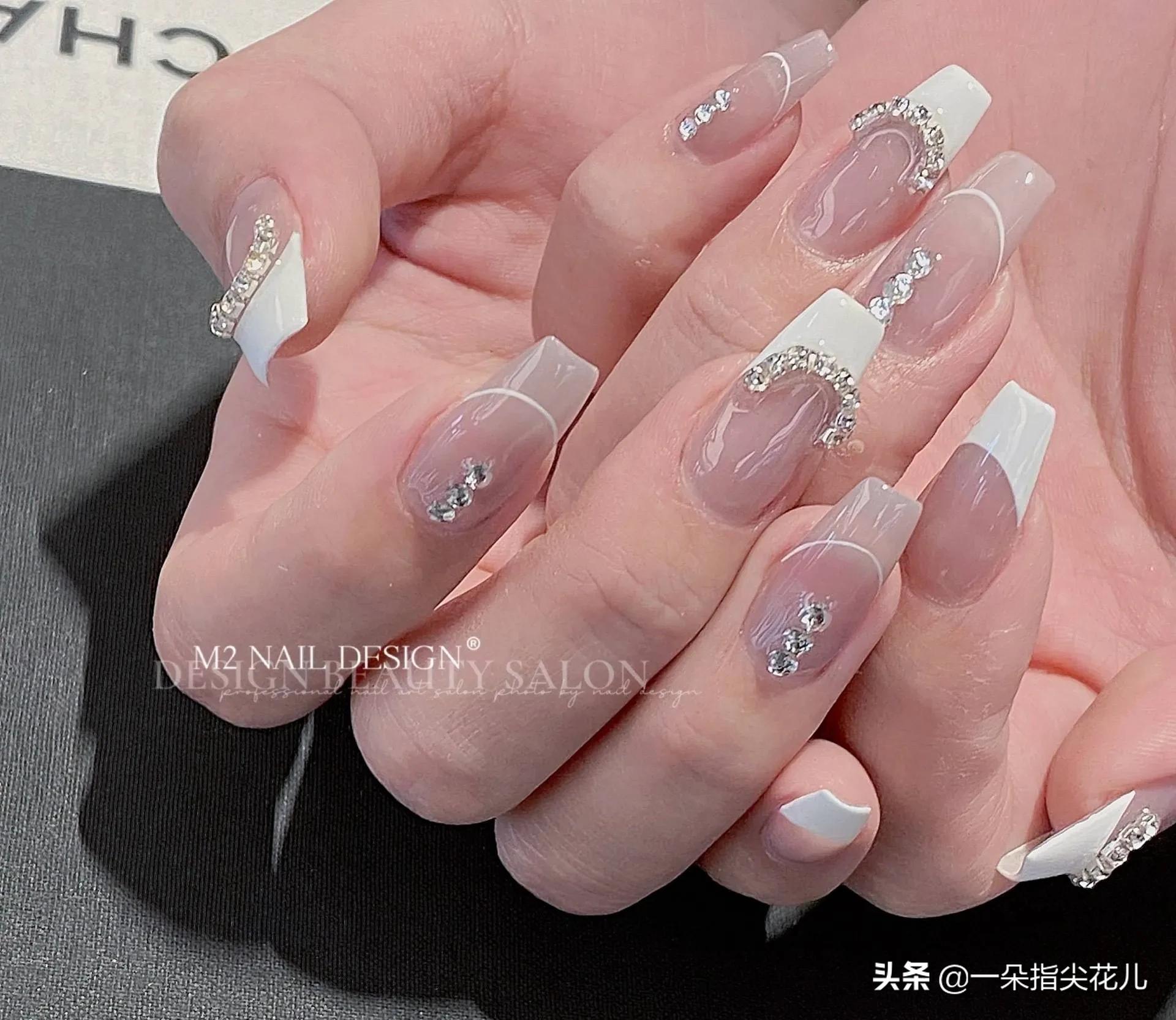 Share 10 clean temperament super manicure styles, white and super good ...